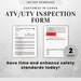 ATV/UTV Weekly Inspection Form Canva Editable Template Atv Inspection ...