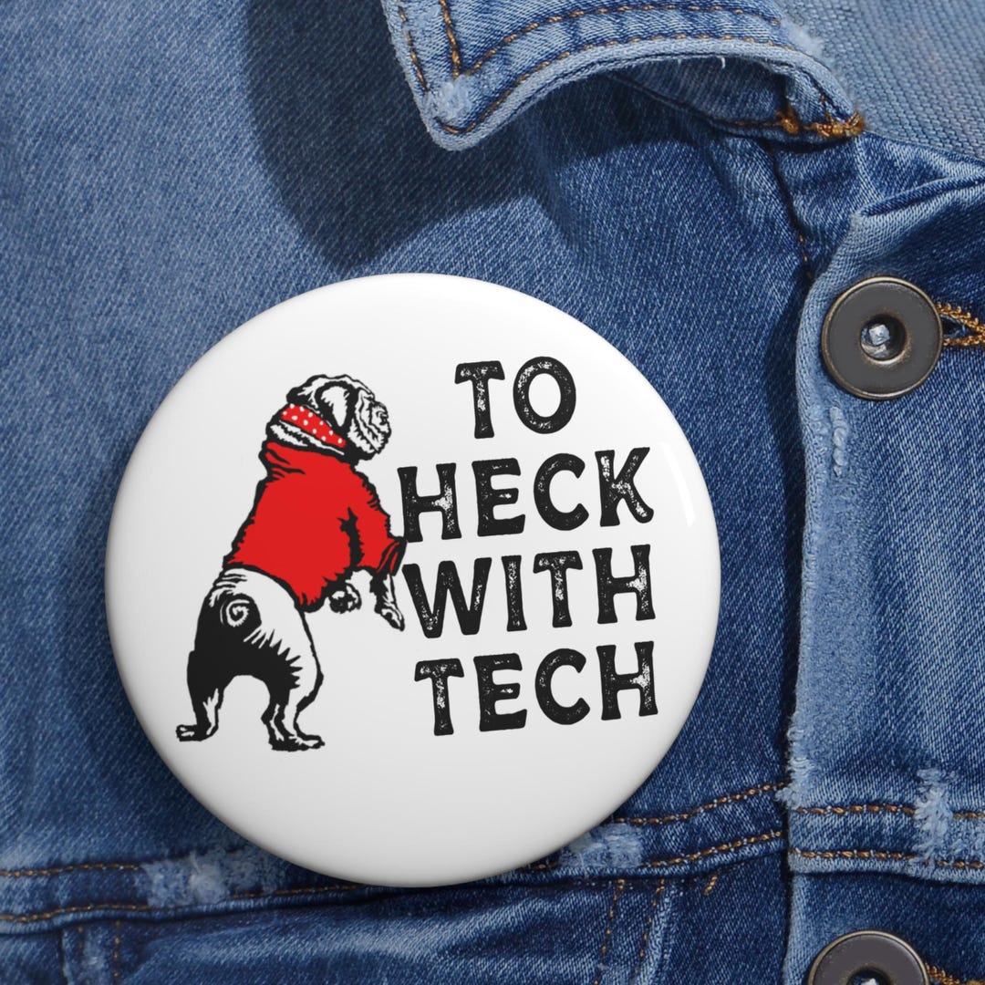 UGA to Heck With Georgia Tech Bulldog Gameday Pin Button NCAA Bulldogs ...