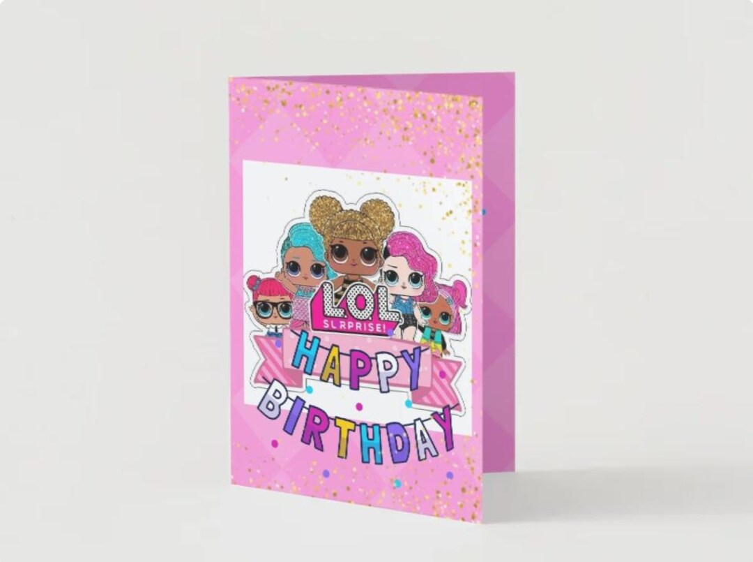 Printable Kids Birthday Card - Etsy
