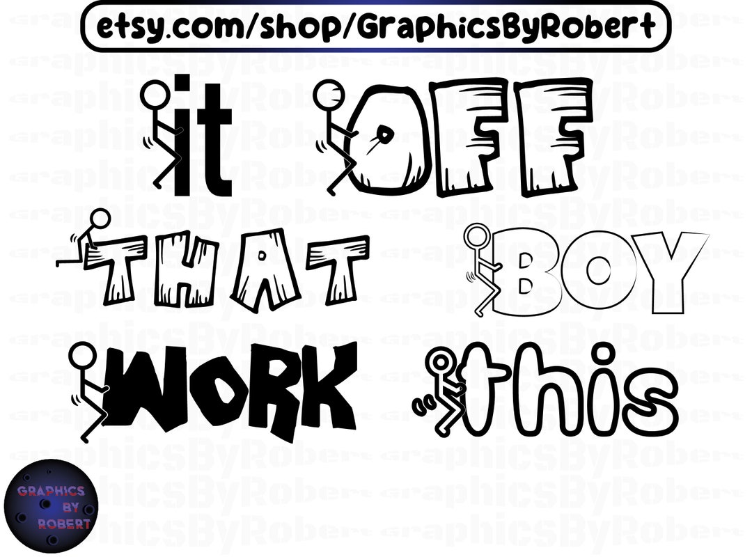 F It Guy Logo Svg F It Stick Guy F It Svg F It Bundle Fck - Etsy Canada