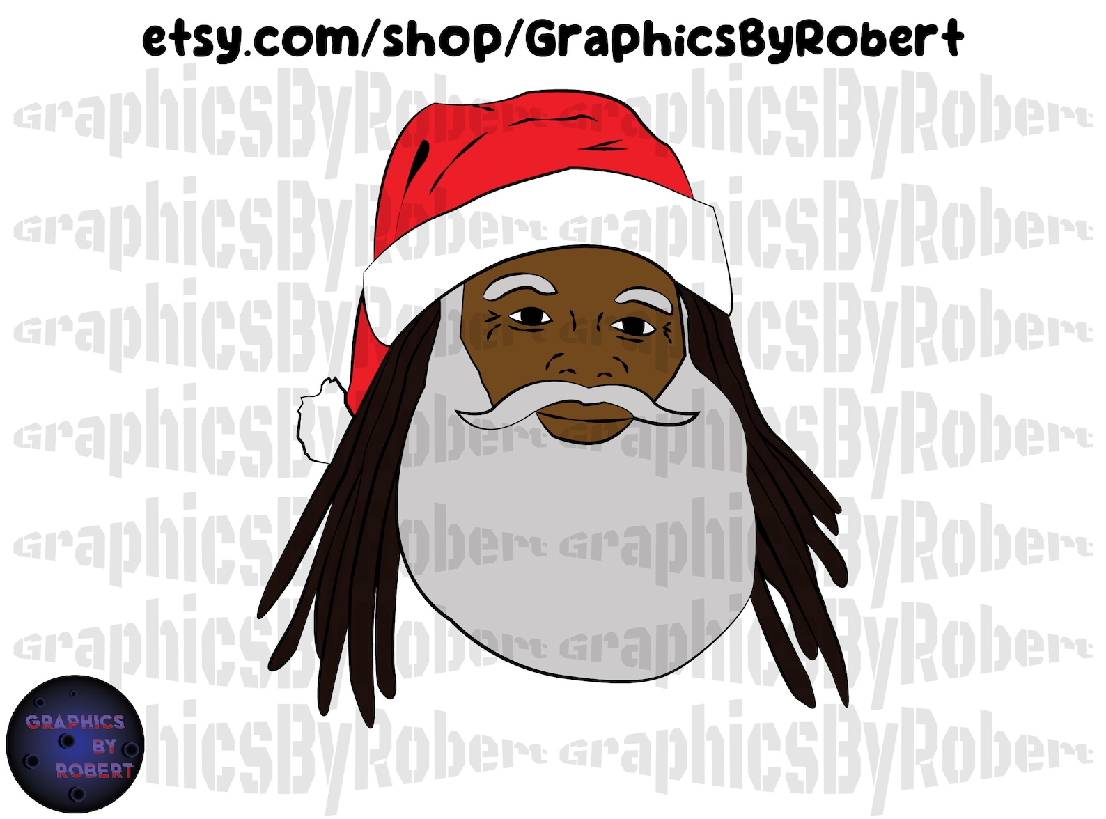 Rasta Claus Svg, Black Santa Svg, Christmas Svg Png Pdf Eps Jpg, Santa ...