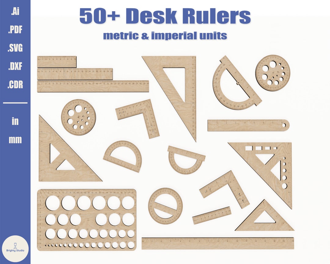 Laser Cut Rulers Bundle: 50+ Back to School Designs (SVG, DXF) - Etsy