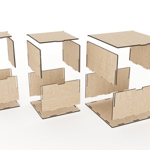 Laser Cut Slotted Box With Flip up Lid: 24 Box Bundle (SVG DXF PDF) - Etsy