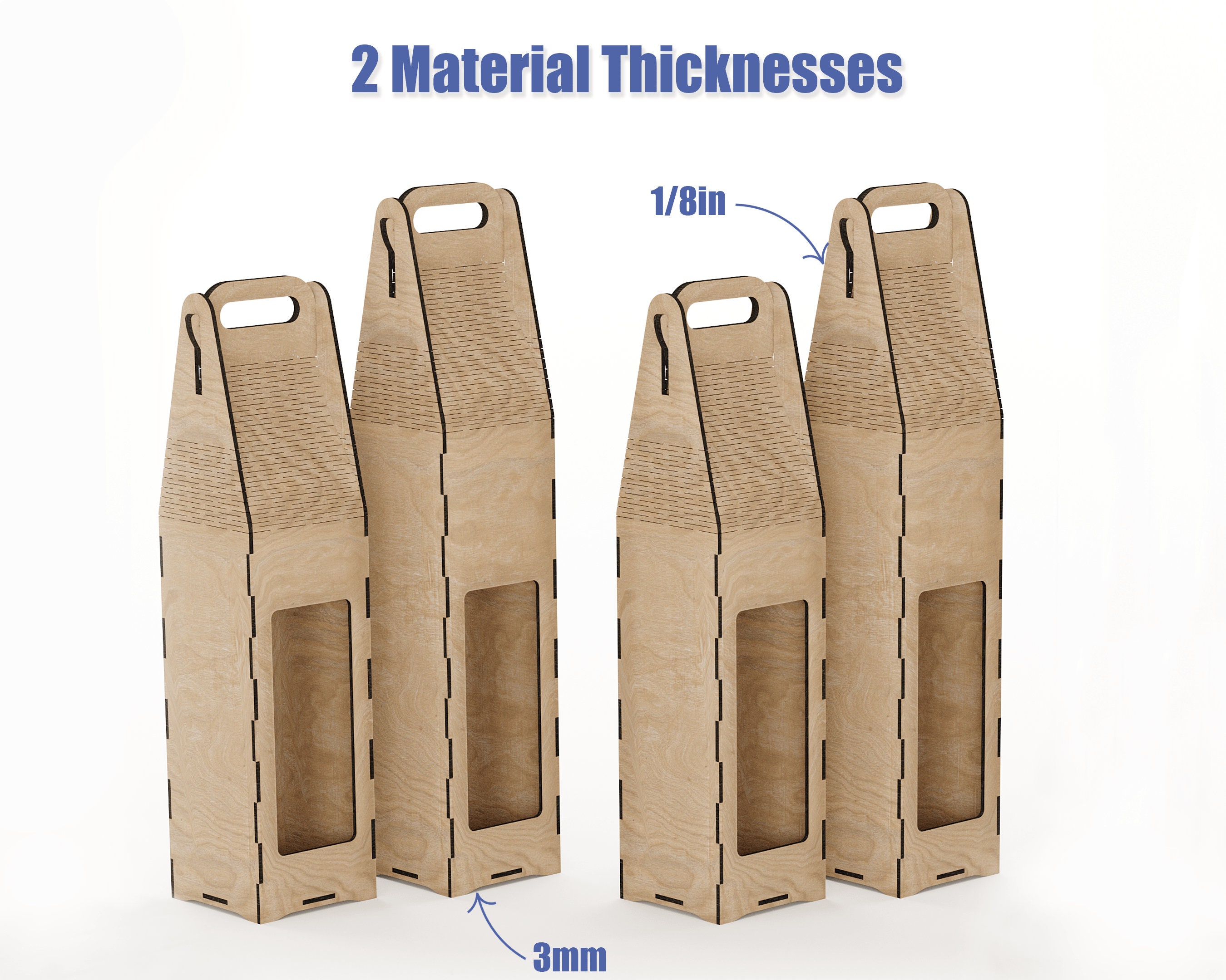 Wine Bottle Box Laser Cut Files Ceremony Wine Bottle Box - Etsy