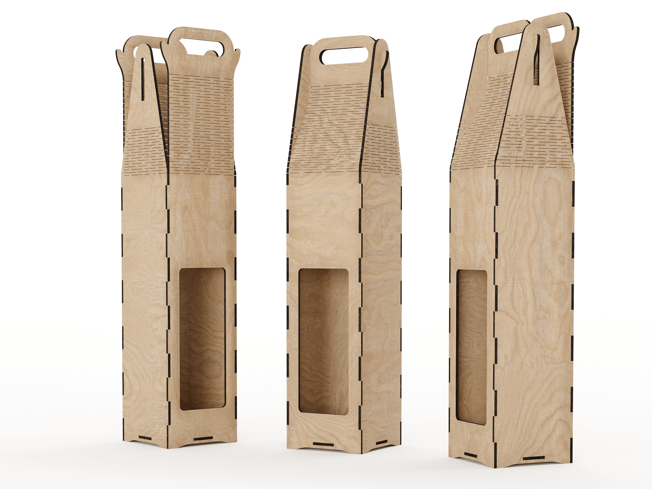 Wine Bottle Box Laser Cut Files Ceremony Wine Bottle Box - Etsy