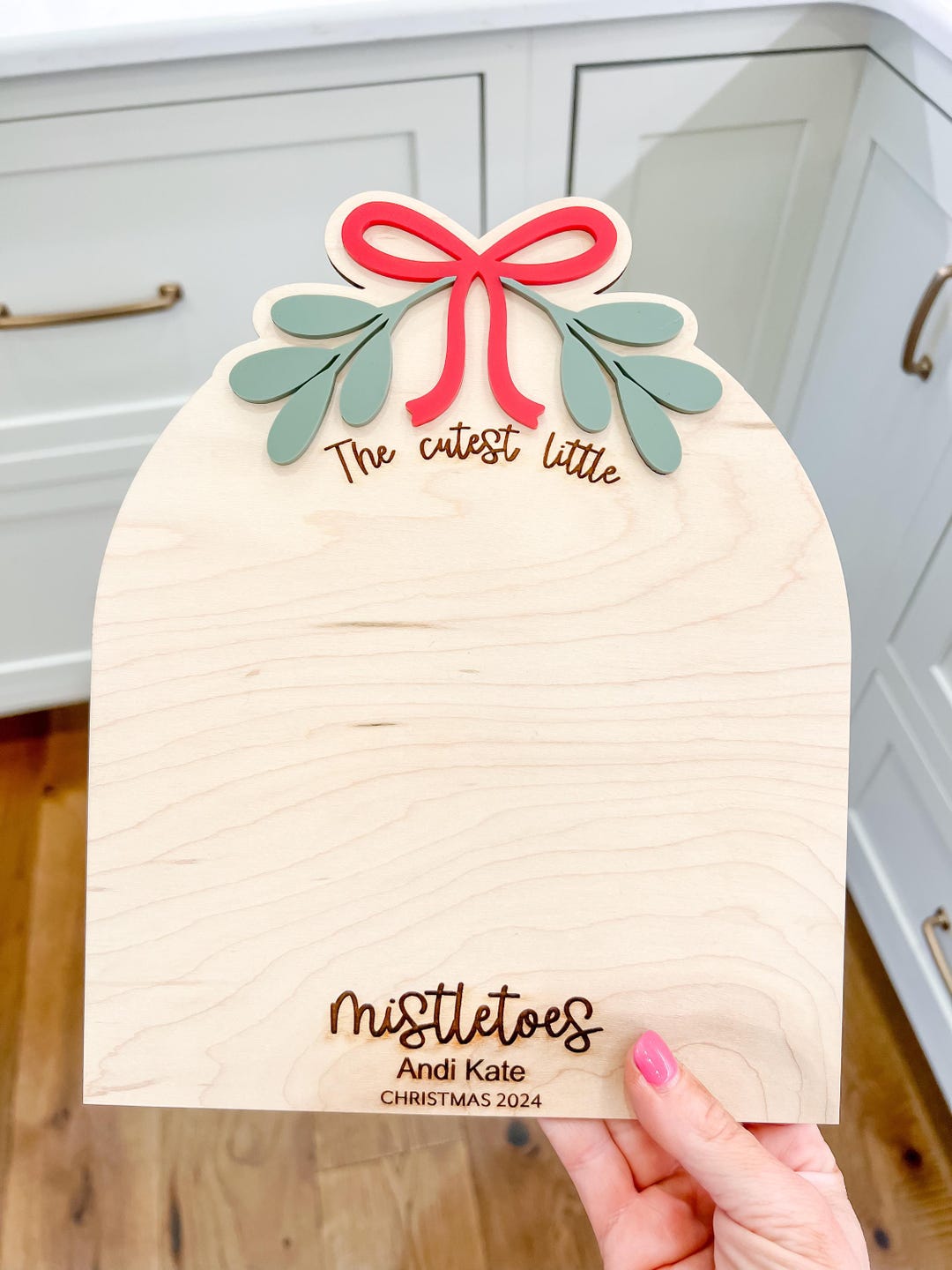 Mistletoes Footprint Sign | Christmas Keepsake | Personalized Footprint ...