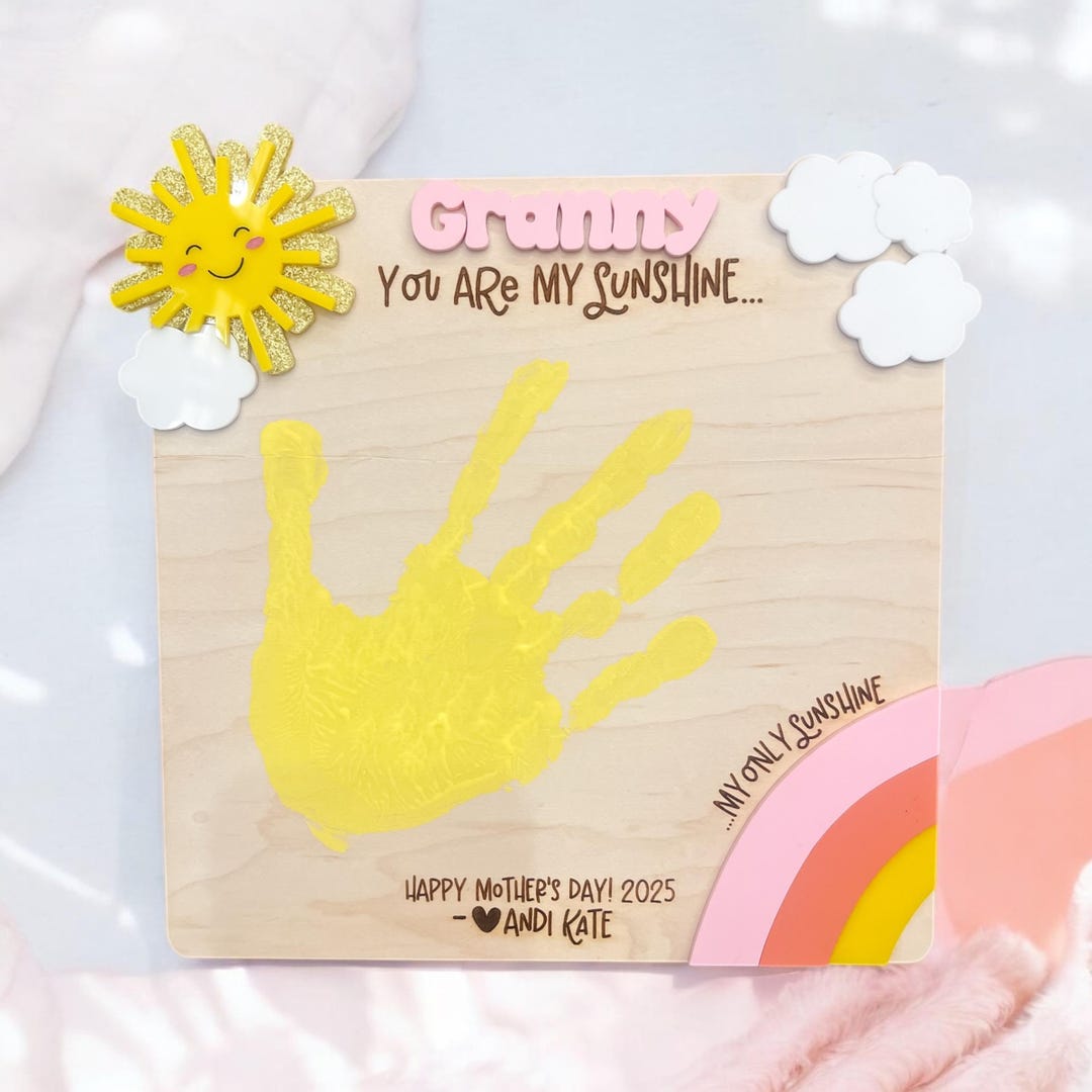 Mother’s Day Handprint Board | Handprint Keepsake Sign | First Mother’s ...