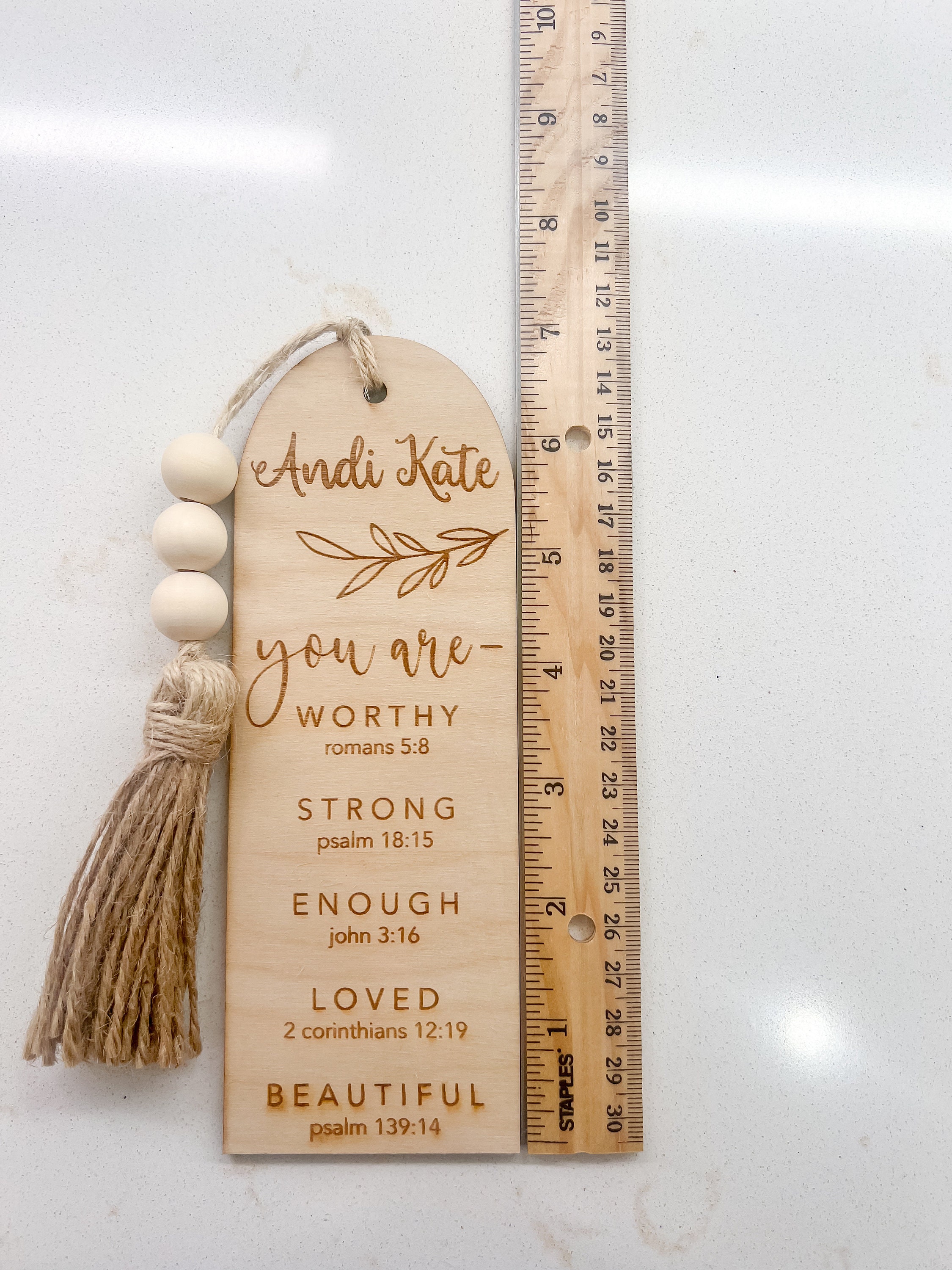 Personalized Bible Verse Bookmark - Etsy