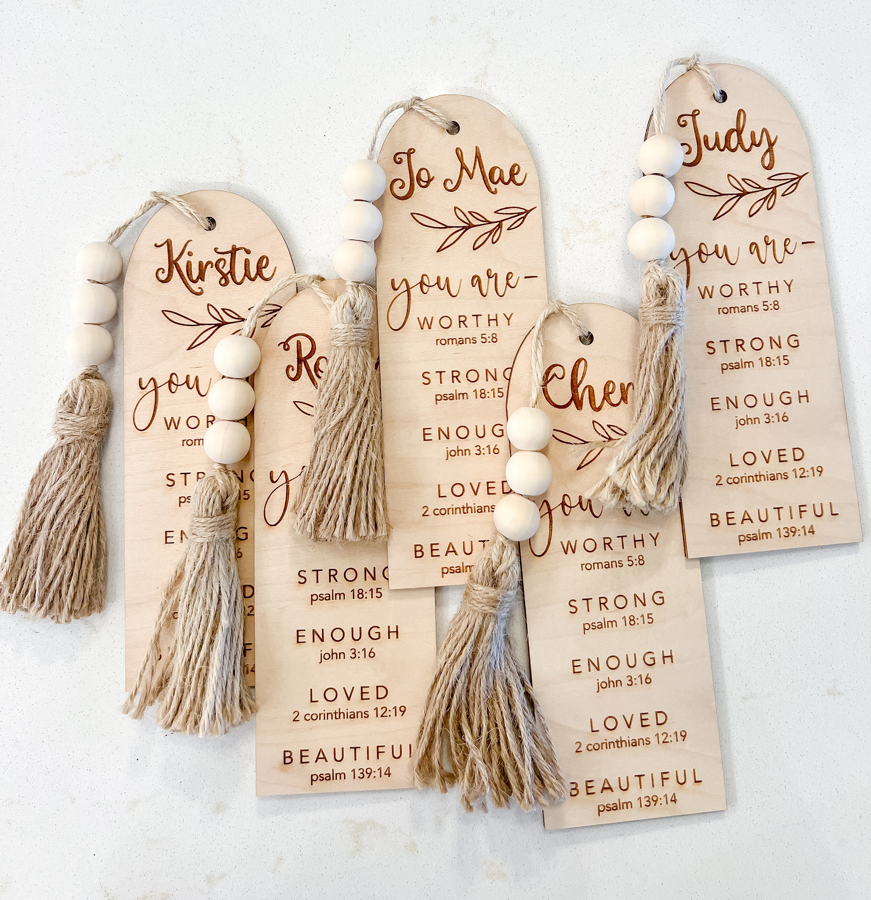 Personalized Bible Verse Bookmark - Etsy