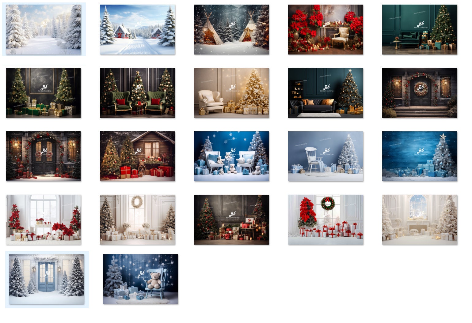 22 Fondos Digitales Navideños en HD, Telón Navidad 2023, Christmas ...