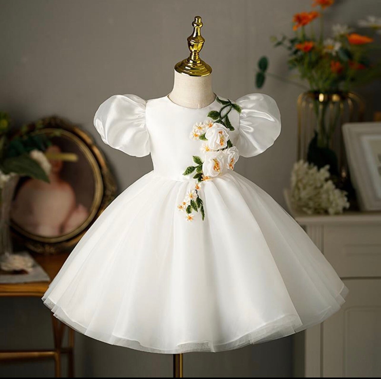 Flower Girl Dress Baby Christening Dress Flower Girls Princess - Etsy UK