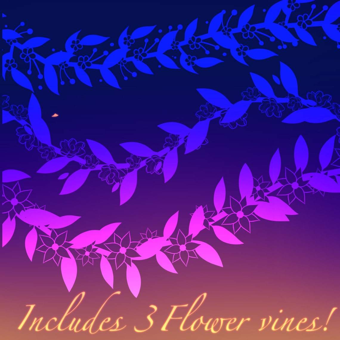 10 Vine Procreate Brushes Procreate Foliage Greenery - Etsy