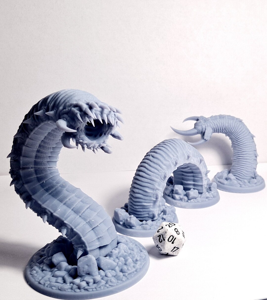 Purple Worm Dungeons and Dragons/ttrpg Miniature Head or Full Body - Etsy