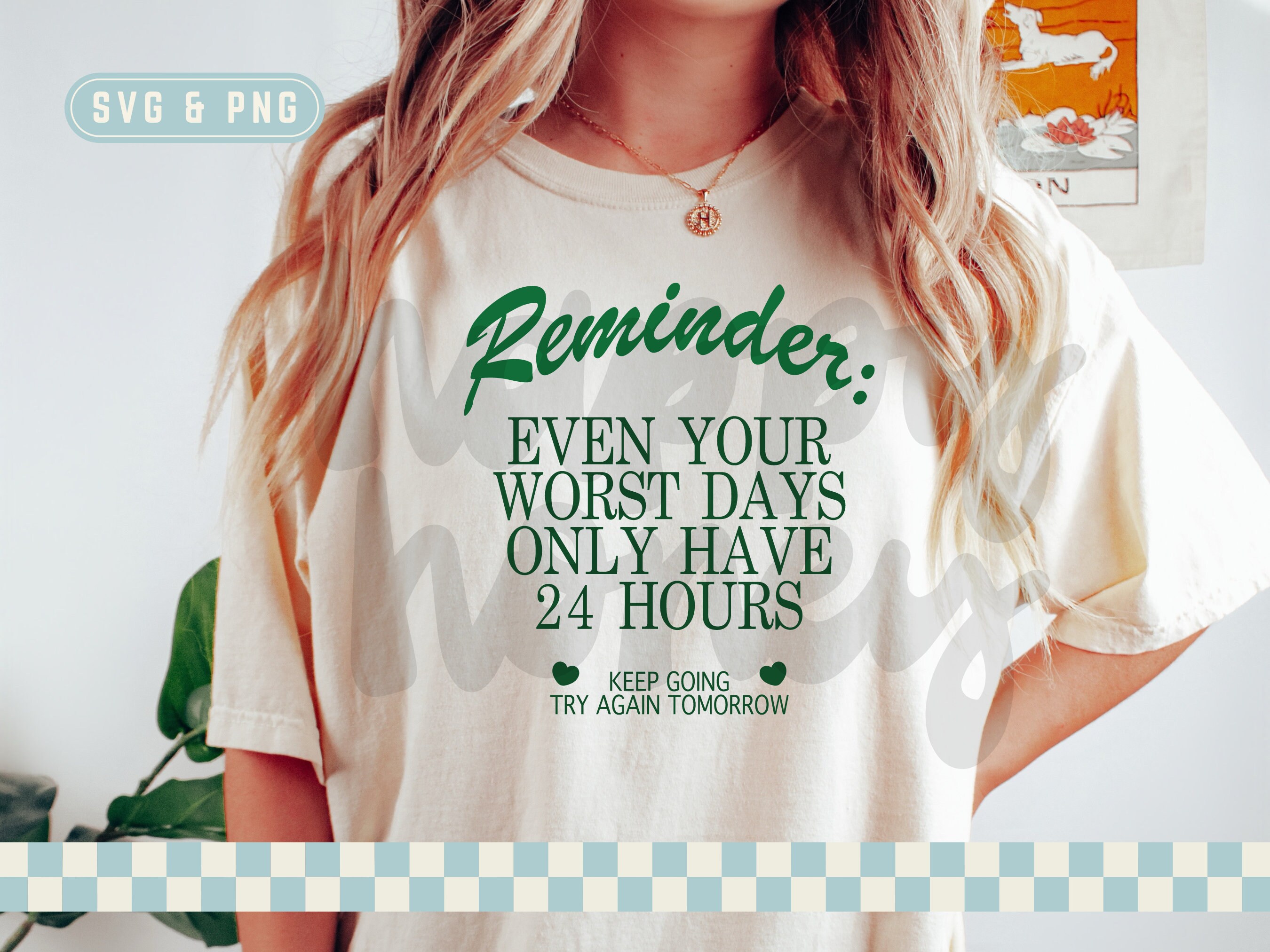 Mental Health Reminder SVG, Retro Green, Self Care Design (digital ...