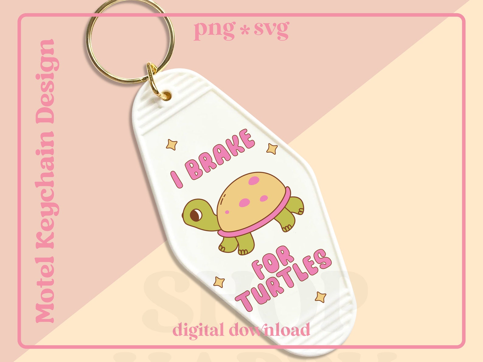 I Brake for Turtles PNG SVG, Turtle Decal (digital Download) - Etsy