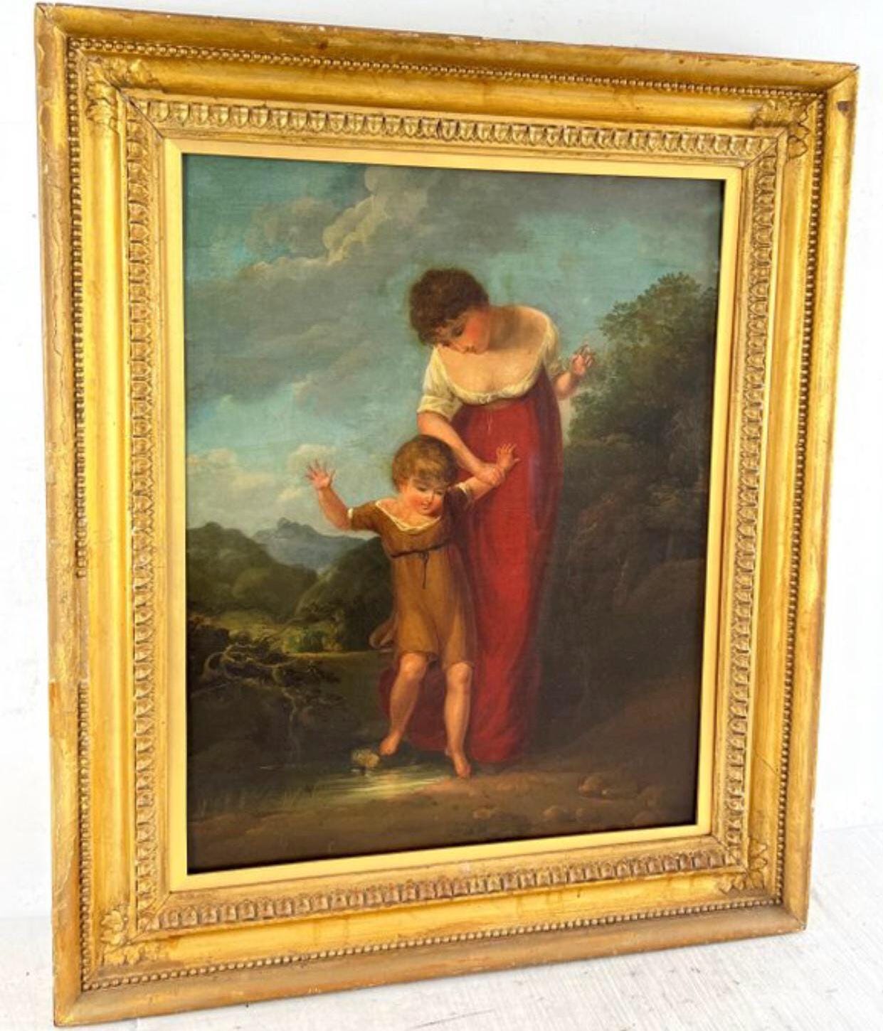 Henry Thomson (circle Of) 1773 - 1843. A MOTHER and CHILD in Rural ...