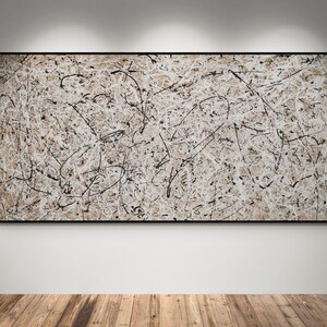 Jackson Pollock Style Soft Sand Handcrafted Abstract Expressionism Art ...