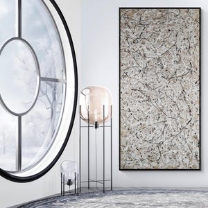 Jackson Pollock Style Soft Sand Handcrafted Abstract Expressionism Art ...