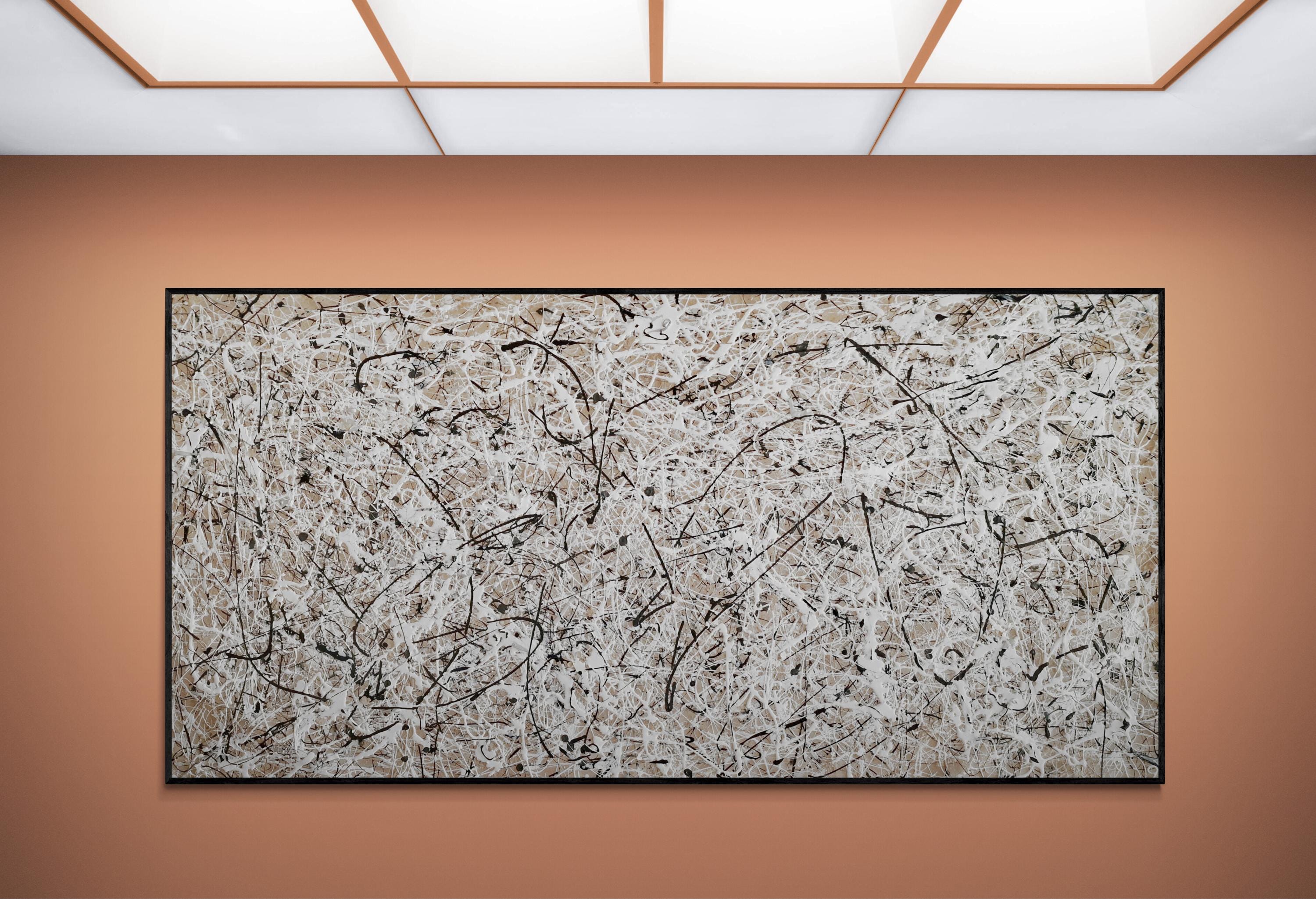 Jackson Pollock Style Soft Sand Handcrafted Abstract Expressionism Art ...