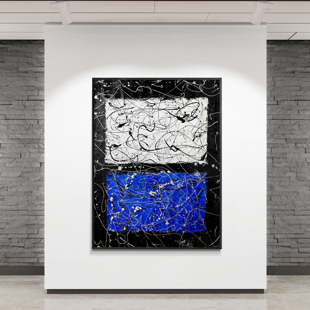 Unique Jackson Pollock & Rothko Inspired Abstract Art | Acrylic on ...