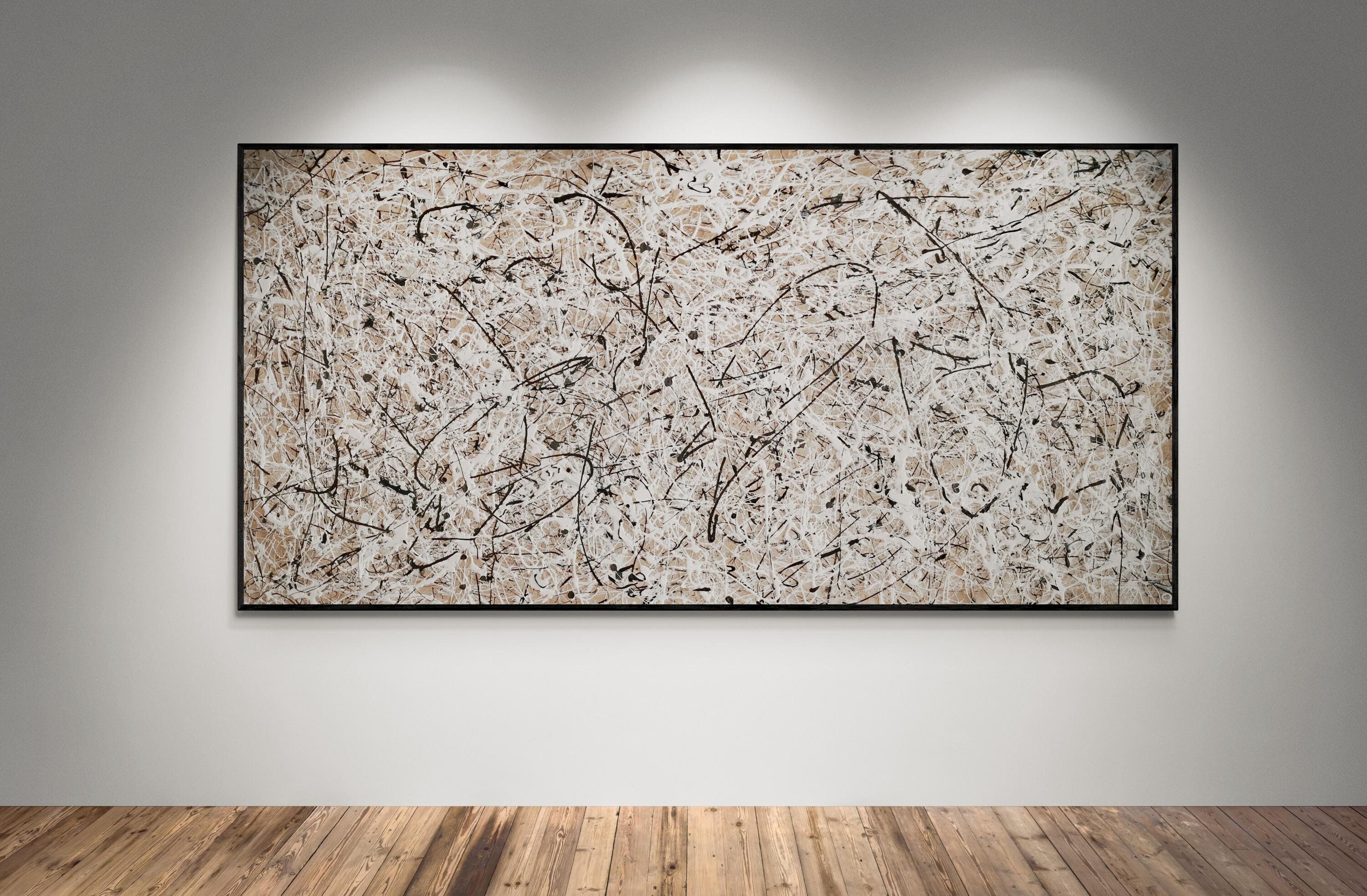 Jackson Pollock Style Soft Sand Handcrafted Abstract Expressionism Art ...