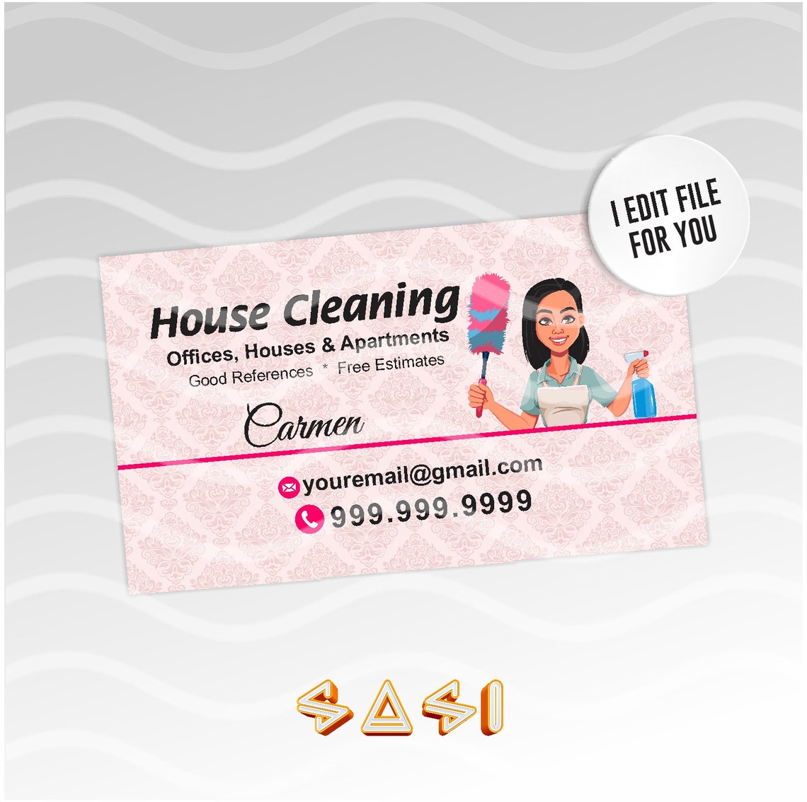 House Cleaning Business Card | Cleaning Service | CHOOSE Between ...