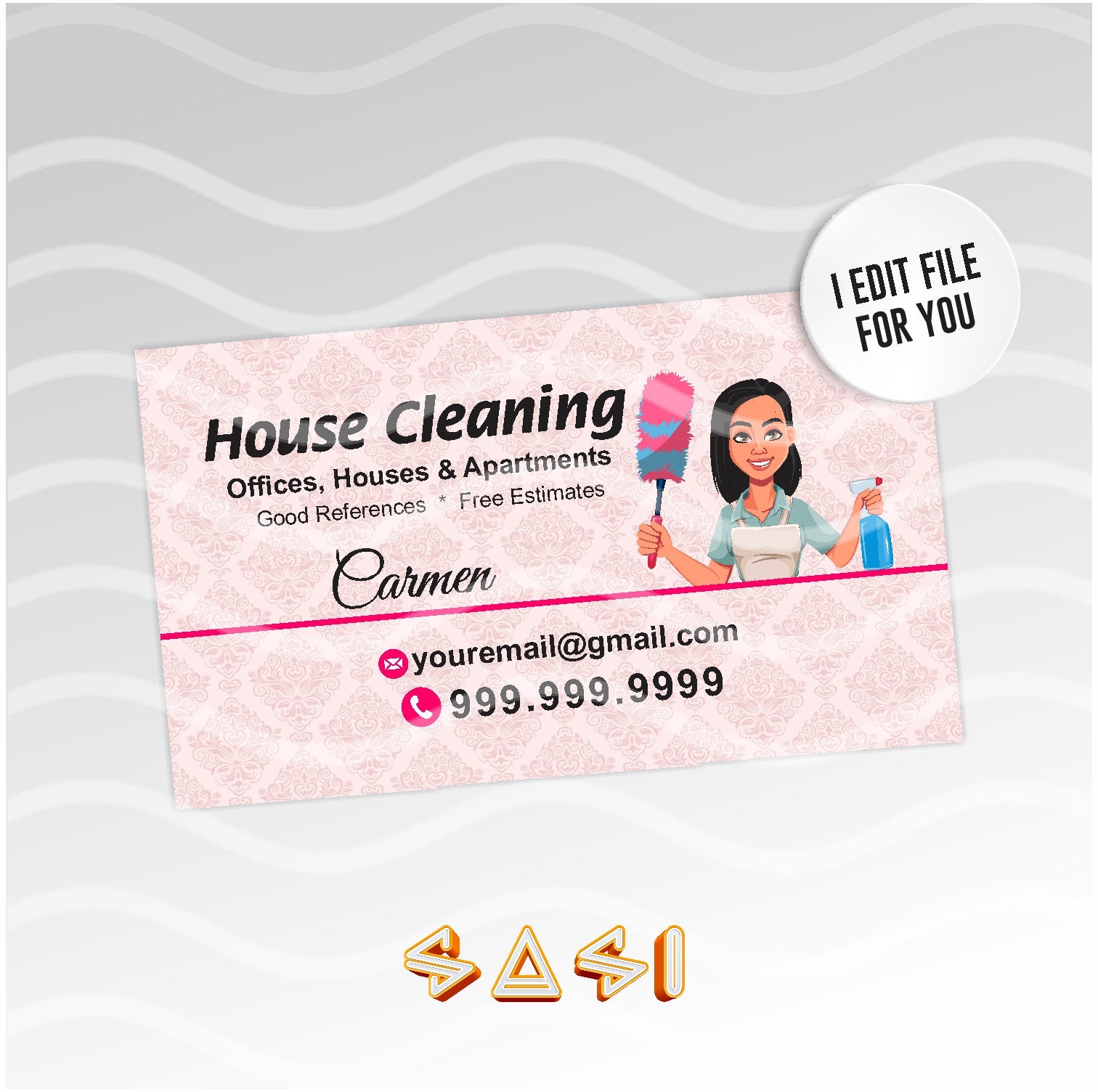 House Cleaning Business Card | Cleaning Service | CHOOSE Between ...