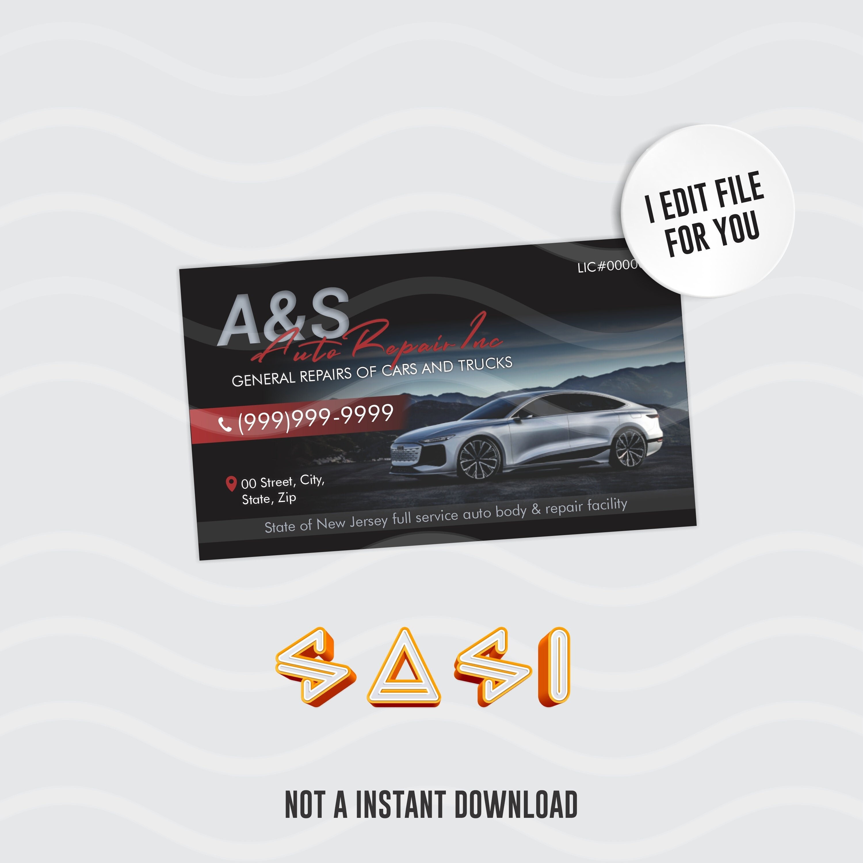 Car Body Repair Logo