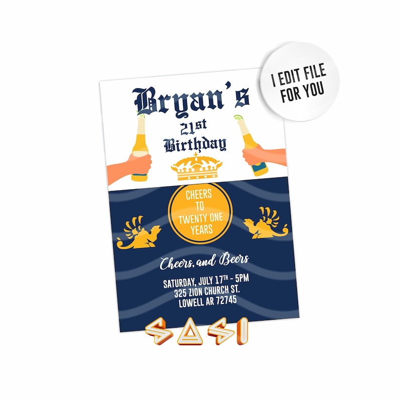 Corona Birthday Invite | Beer | Invitation | Personalized | Digital ...