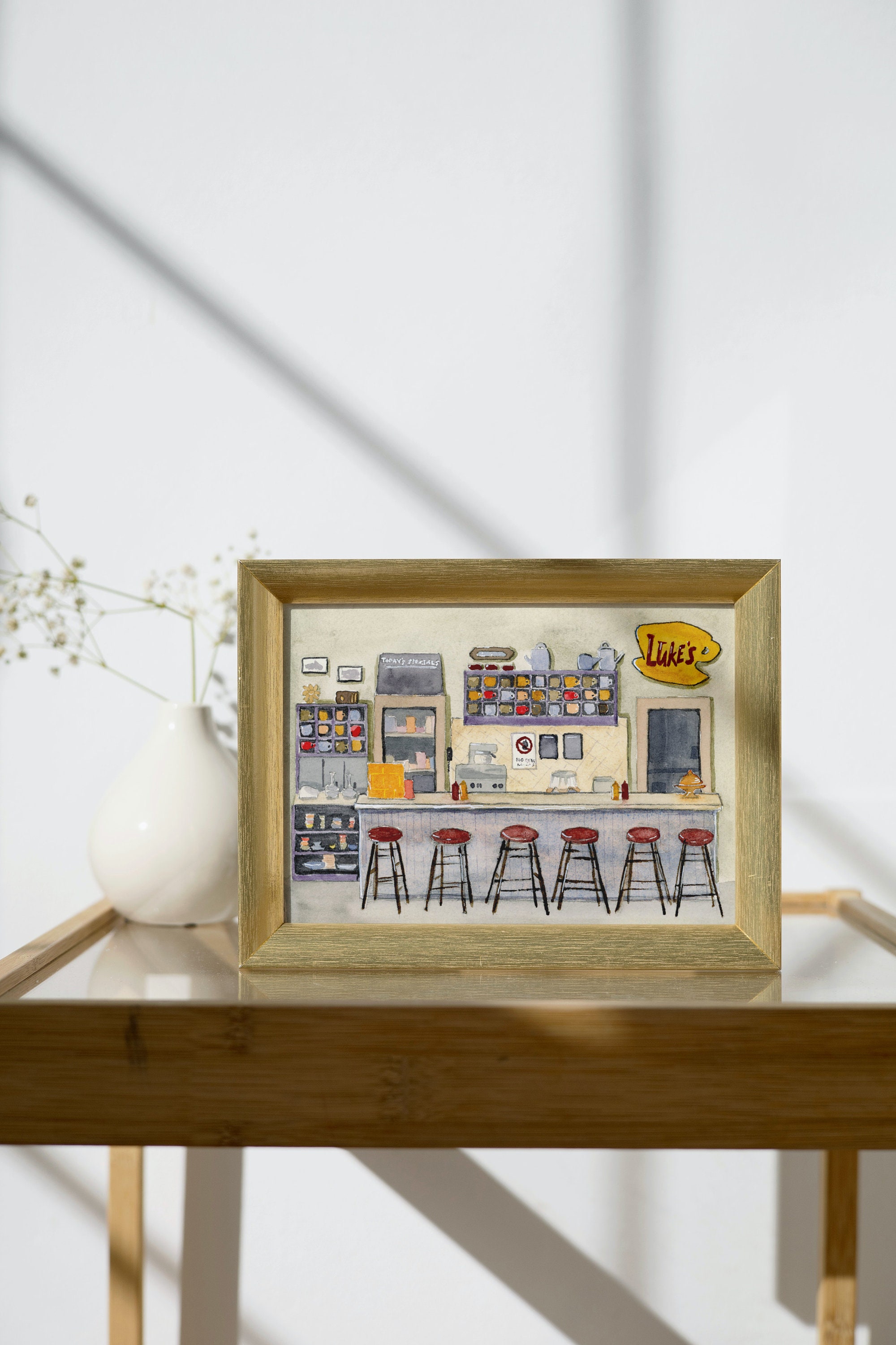 Luke's Diner Gilmore Girls TV Art Print - Etsy