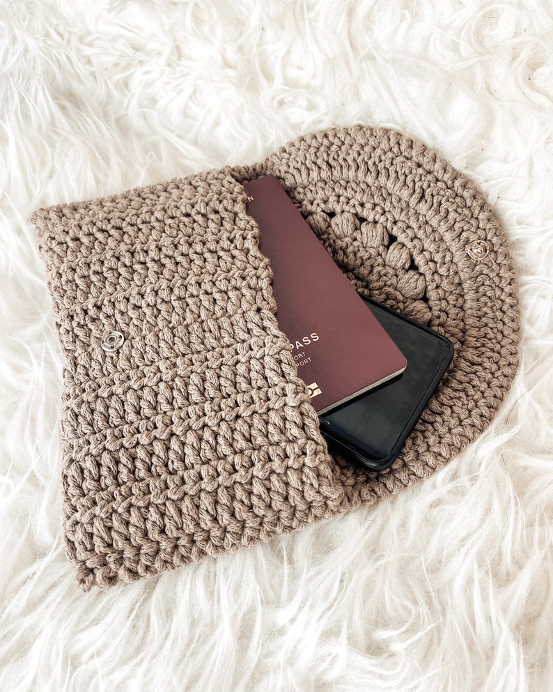 HÄKELANLEITUNG Clutch Pdf Mit Video-tutorial Kleine Tasche Häkeln ...