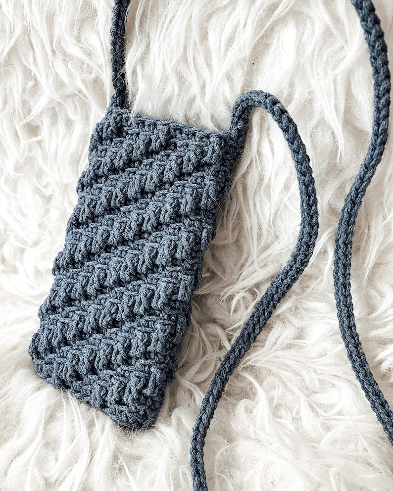 Crochet Phone Bag PATTERN Pdf With Video Tutorial & Diagram - Etsy