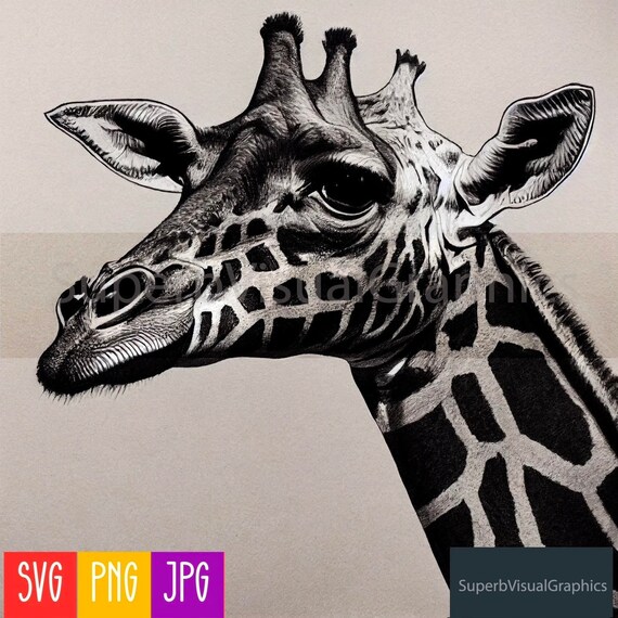 Giraffe Head SVG Giraffe SVG Giraffe File Giraffe Head - Etsy