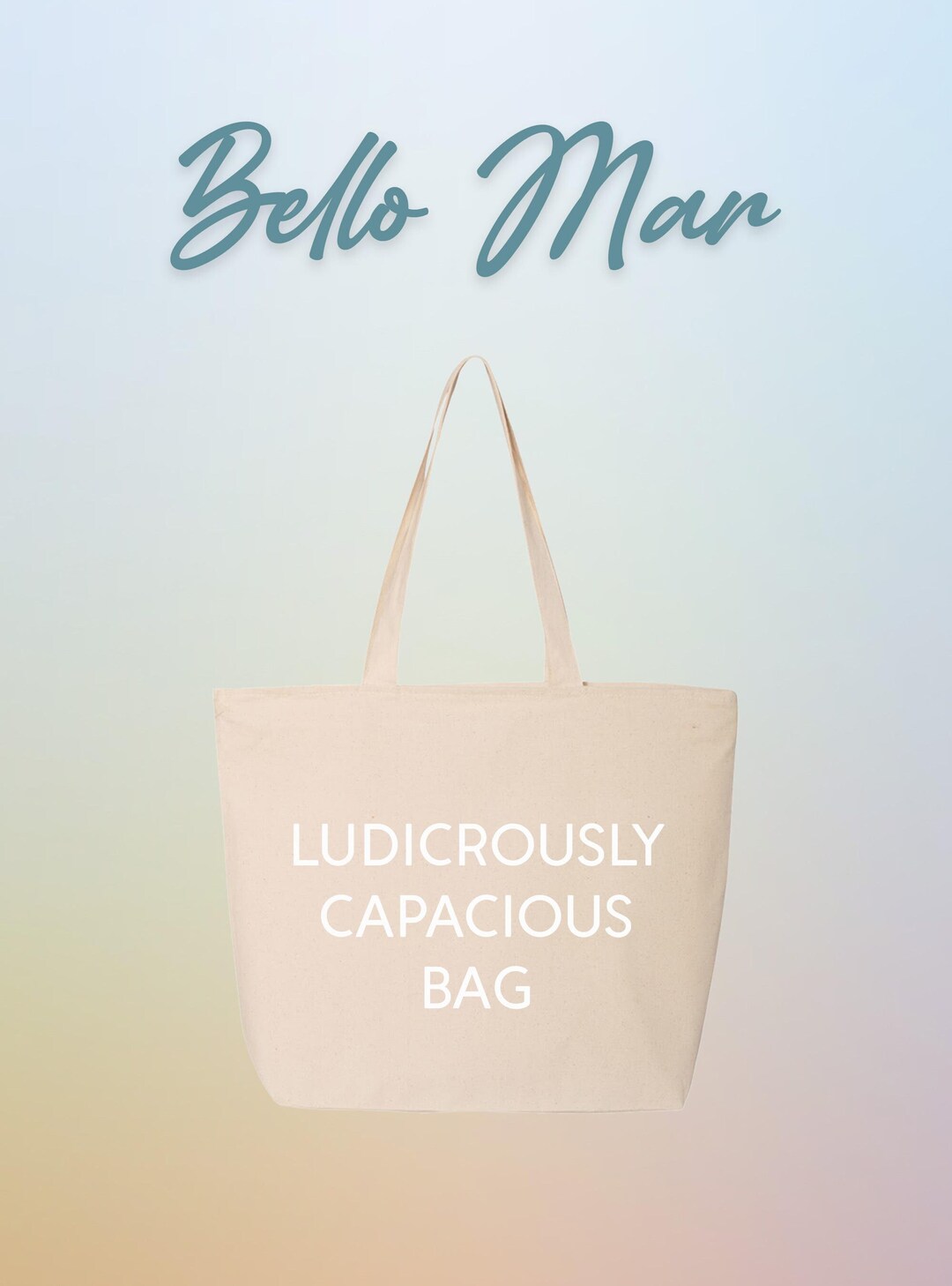 Ludicrously Capacious Bag Tote Shoulder Bag Canvas Travel Unisex Choose ...