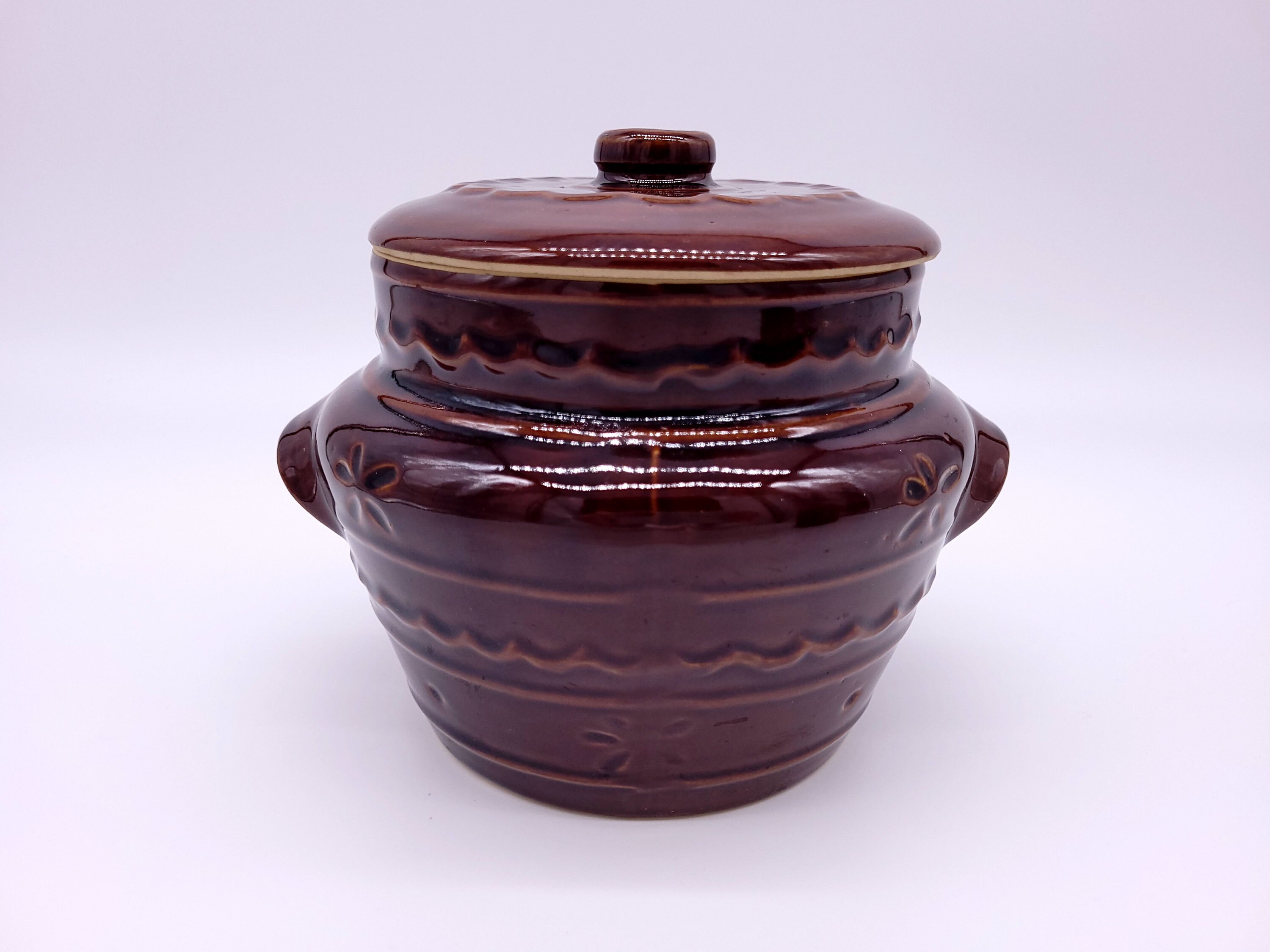 Vintage Marcrest Stoneware Daisy Dot Pitcher and Bean Pot With Lid ...