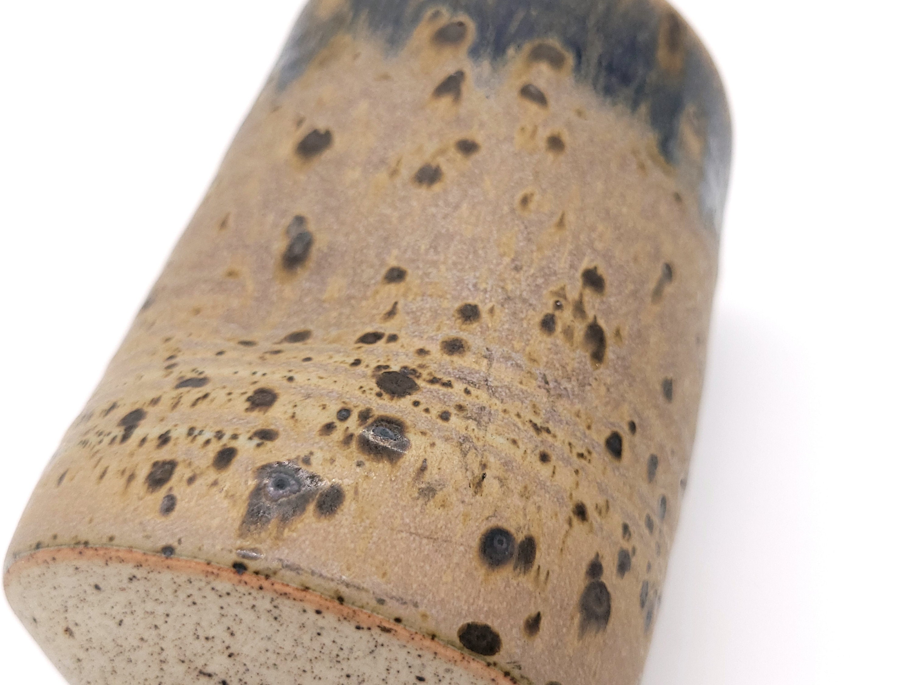 Vintage Conical Coffee Mug Pottery, Stoneware, Pair Handmade, Glazed ...