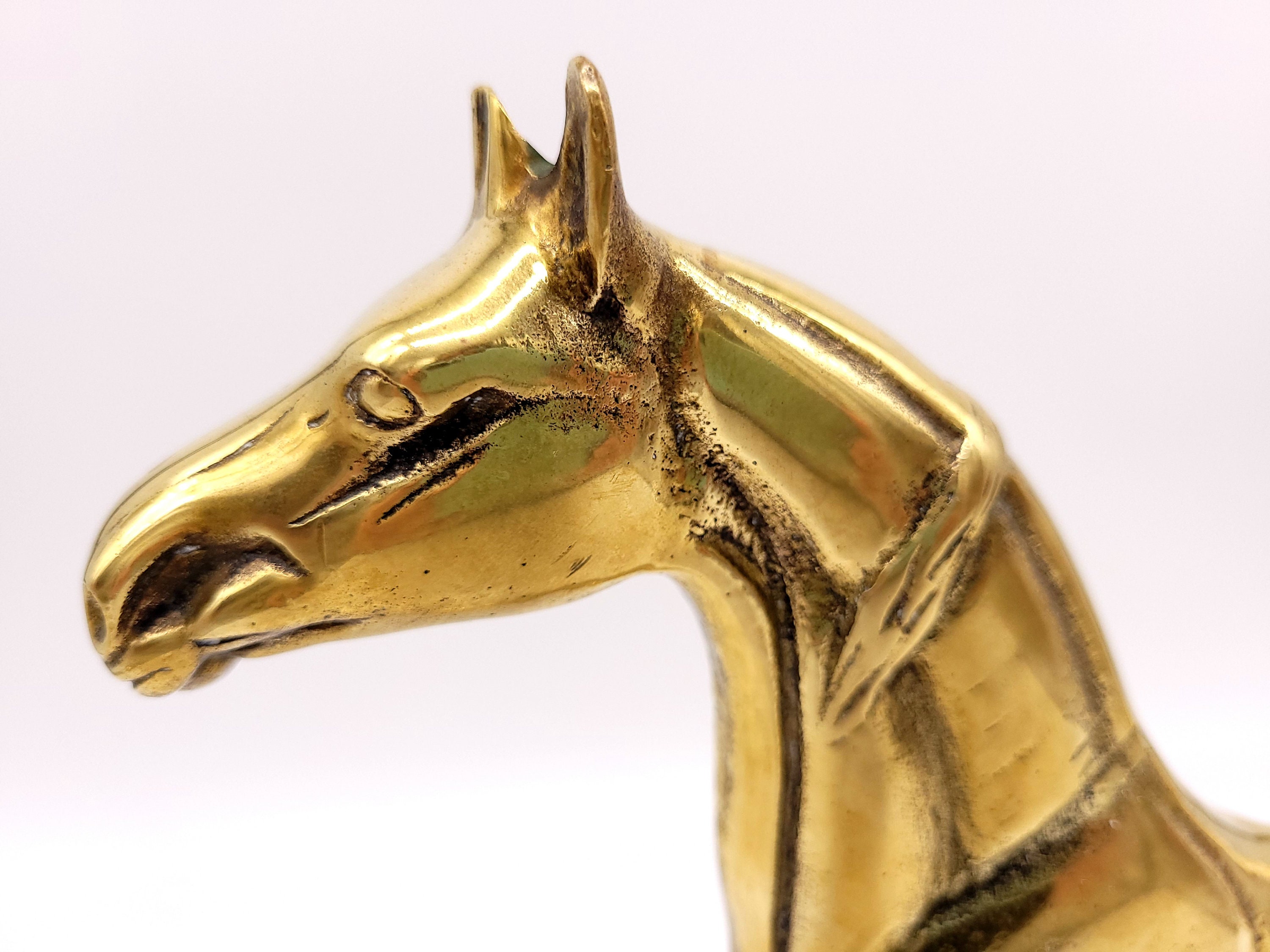 Vintage 1938 Kings Genius Saddlebred Horse Brass Doorstop, Calvin Roy ...
