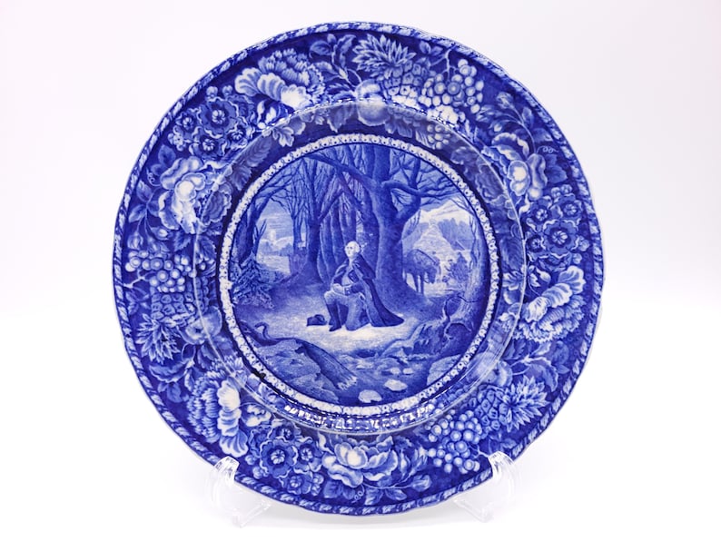 Vintage R&M Staffordshire Plate George Washington Prayer at Valley ...