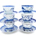 Antique Canton Porcelain Oriental Tea Set of 6, 19th Century Chinese ...