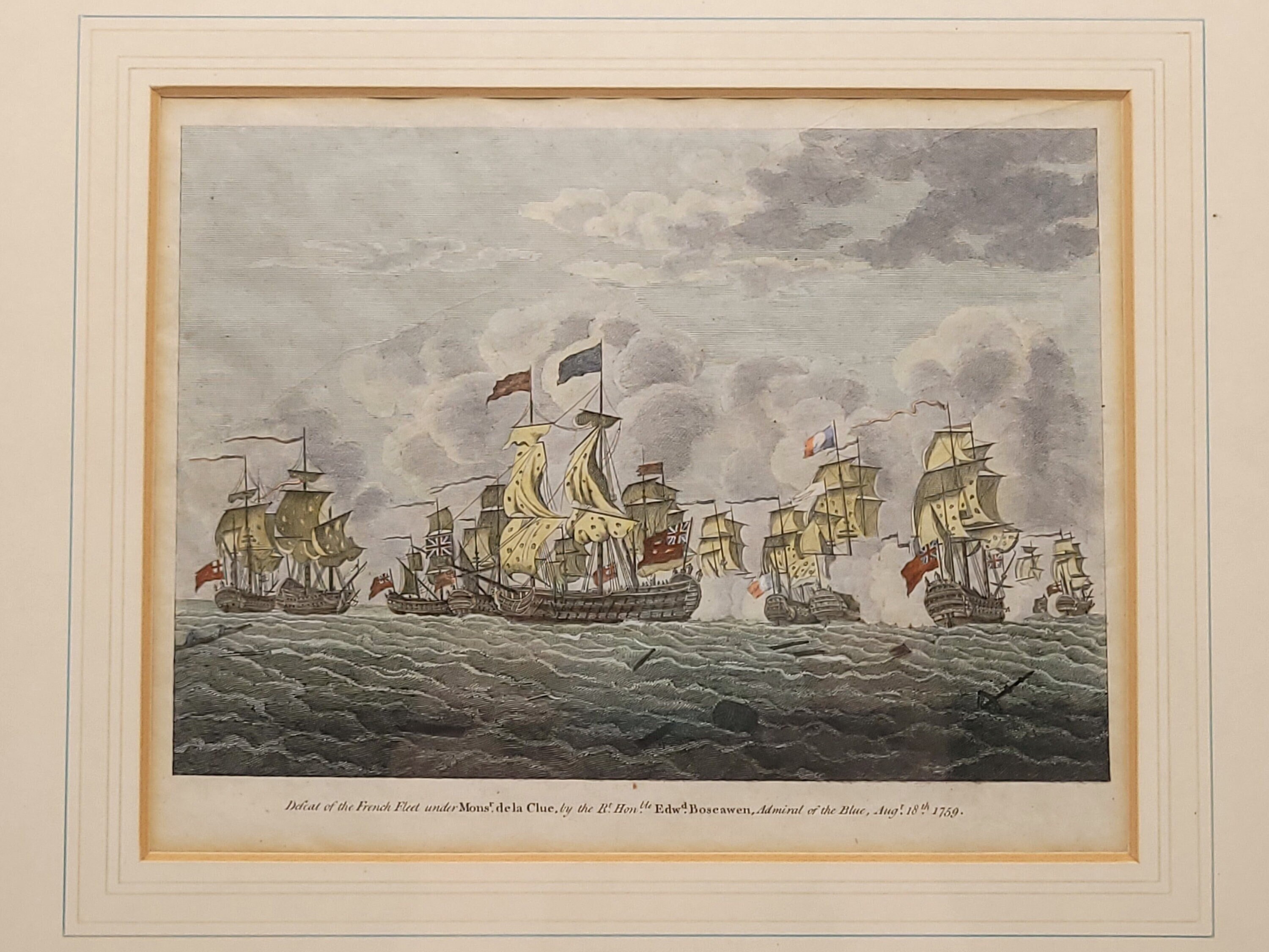 Maritime Art Antique Engraving, After Francis Swaine, Aug 18, 1759 ...