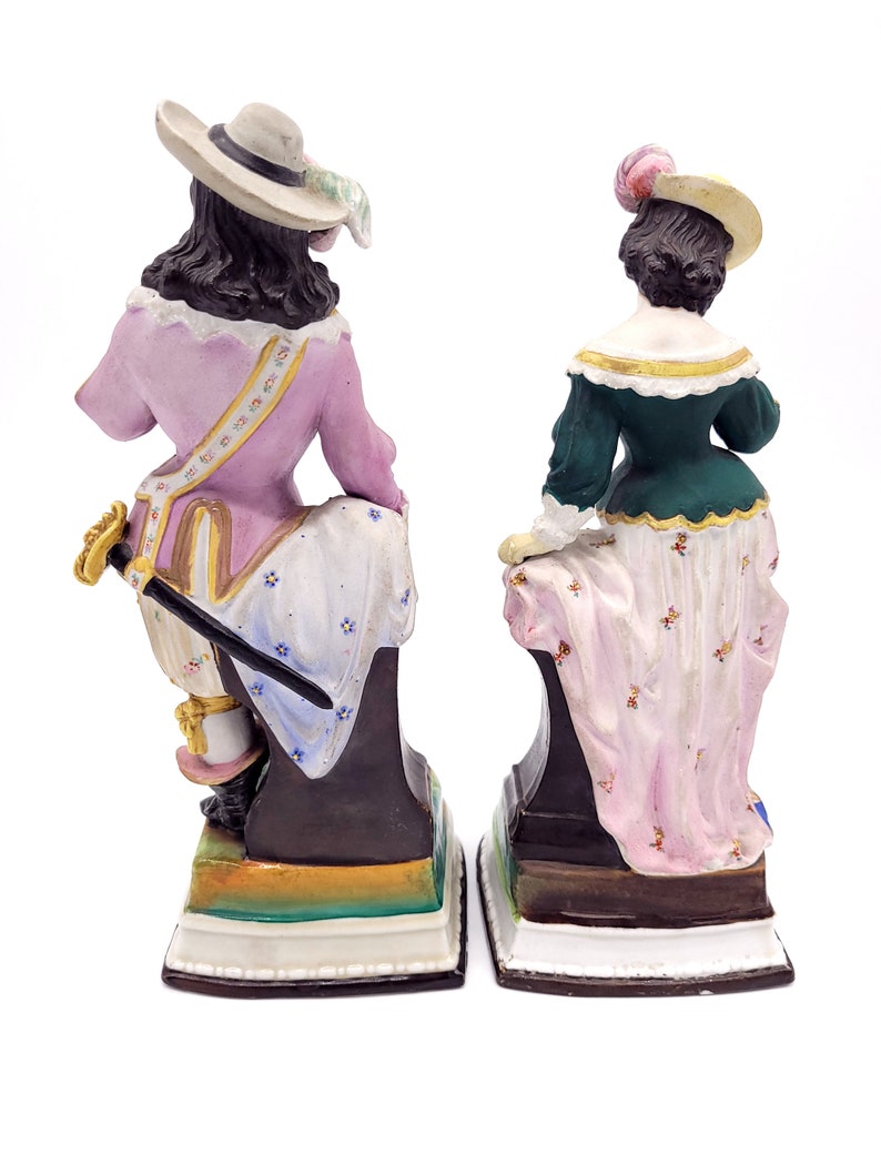 Musketeer Figure and Milady, Antique French Limoges Old Haviland,1800s ...