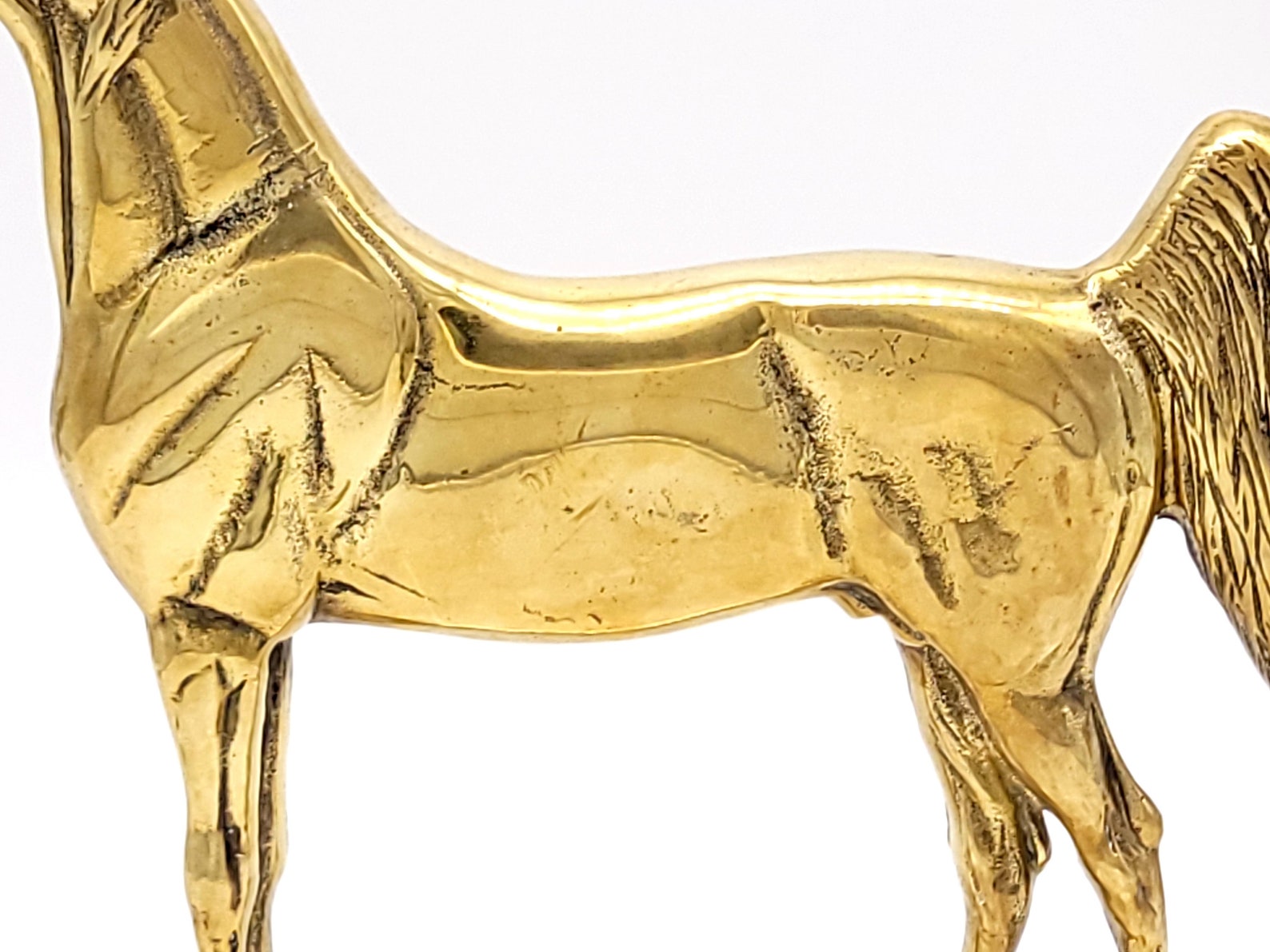 Vintage 1938 Kings Genius Saddlebred Horse Brass Doorstop, Calvin Roy ...