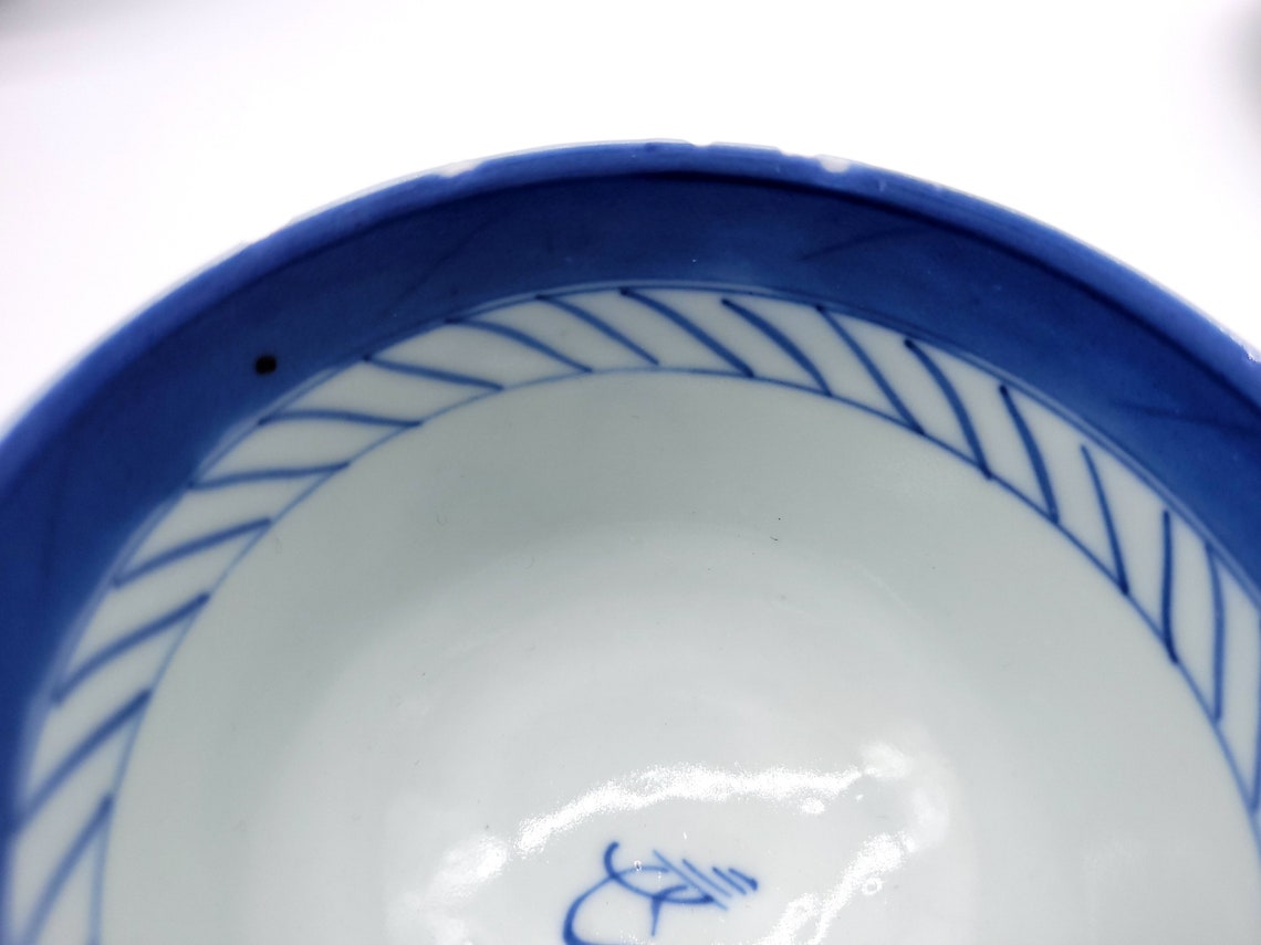 Antique Canton Porcelain Oriental Tea Set of 6, 19th Century Chinese ...