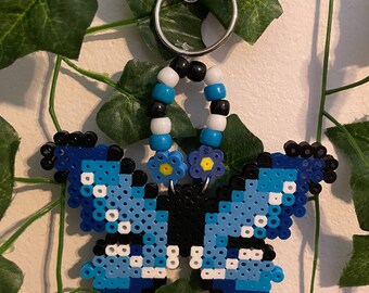 Butterfly Perler Bead Keychain - Etsy