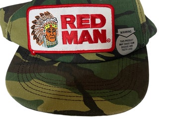 Red Man Tobacco Hat - Etsy