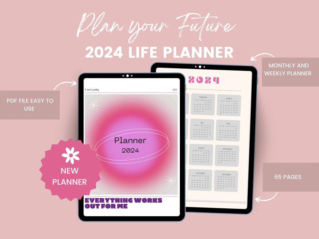 2024 Planner. Plan Your Future. Monthly and Weekly Planner - Etsy