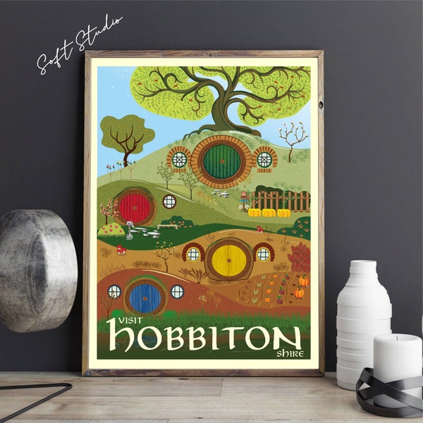 Hobbiton Print - Etsy UK