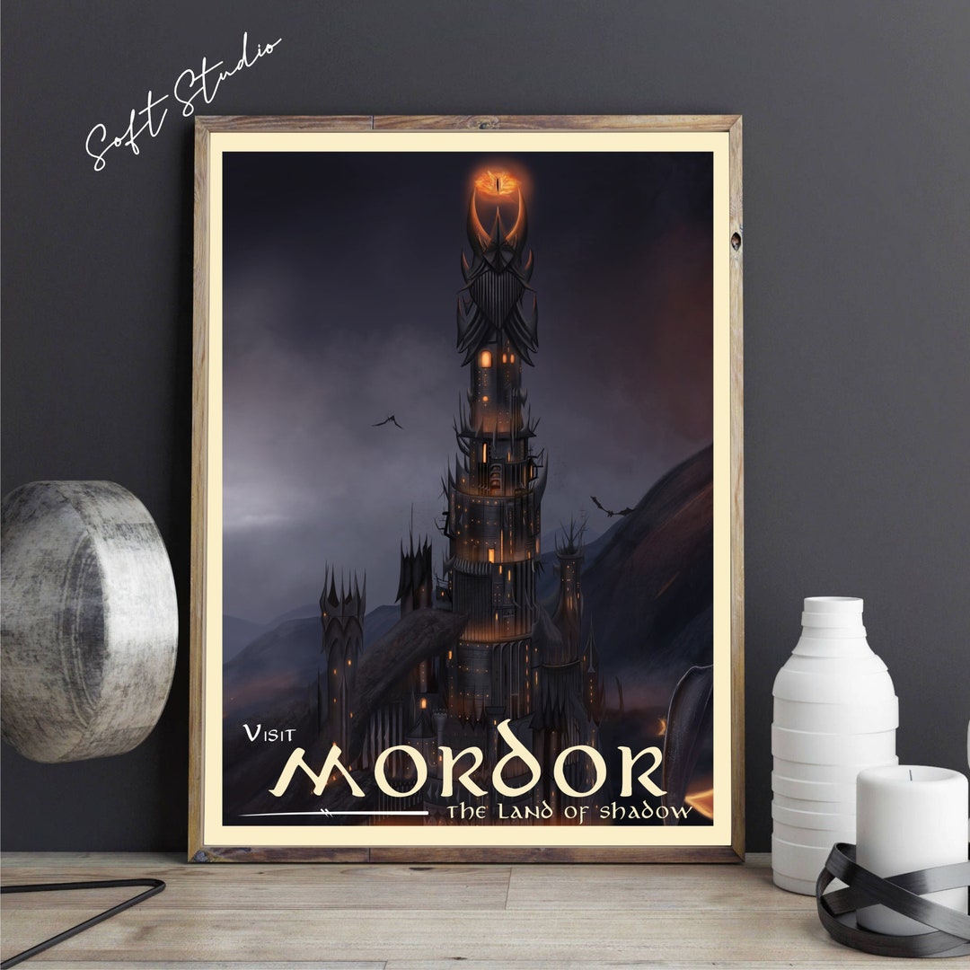 Mordor Art Lord of the Rings Posters Lotr Travel Prints Lord - Etsy