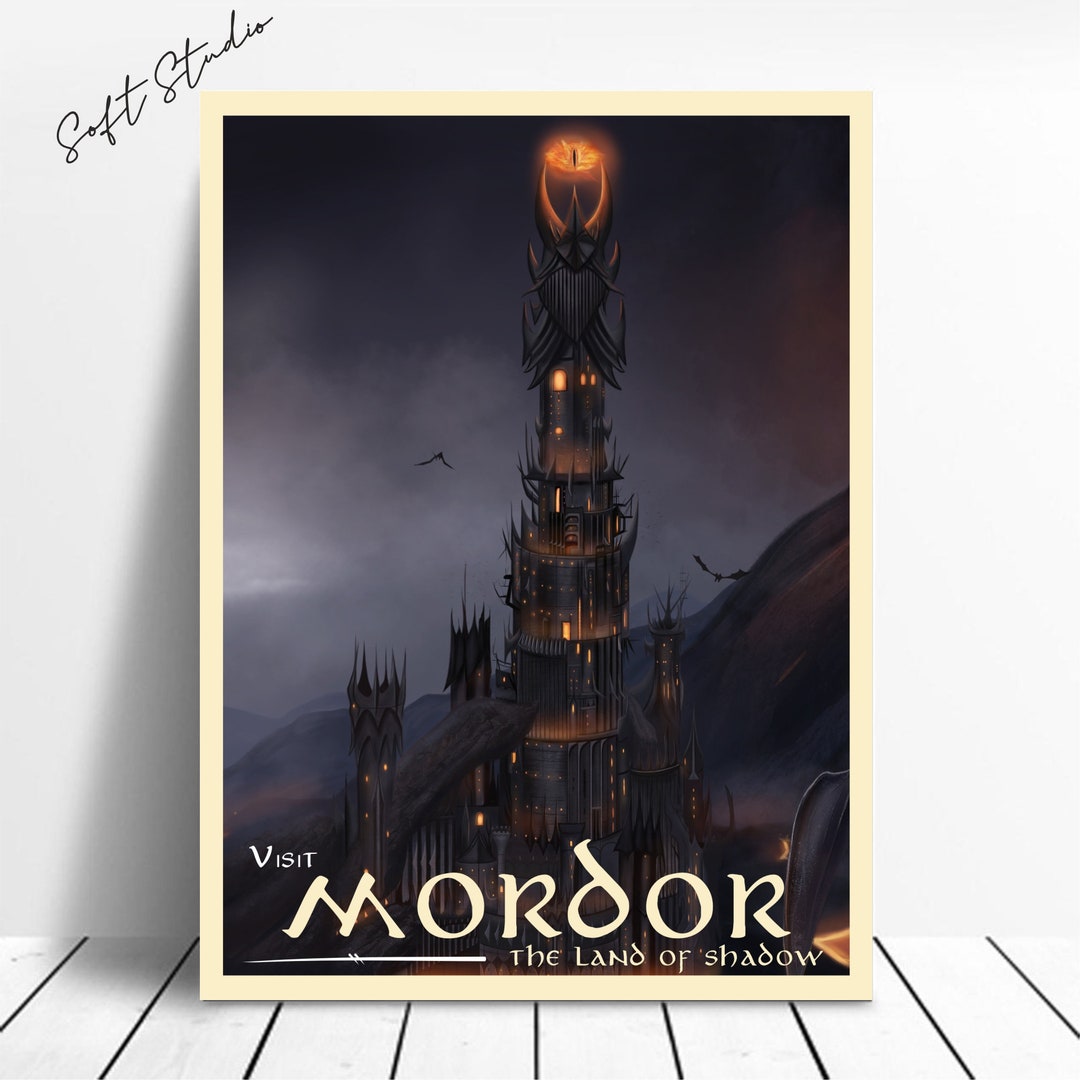 Mordor Art Lord of the Rings Posters Lotr Travel Prints Lord - Etsy