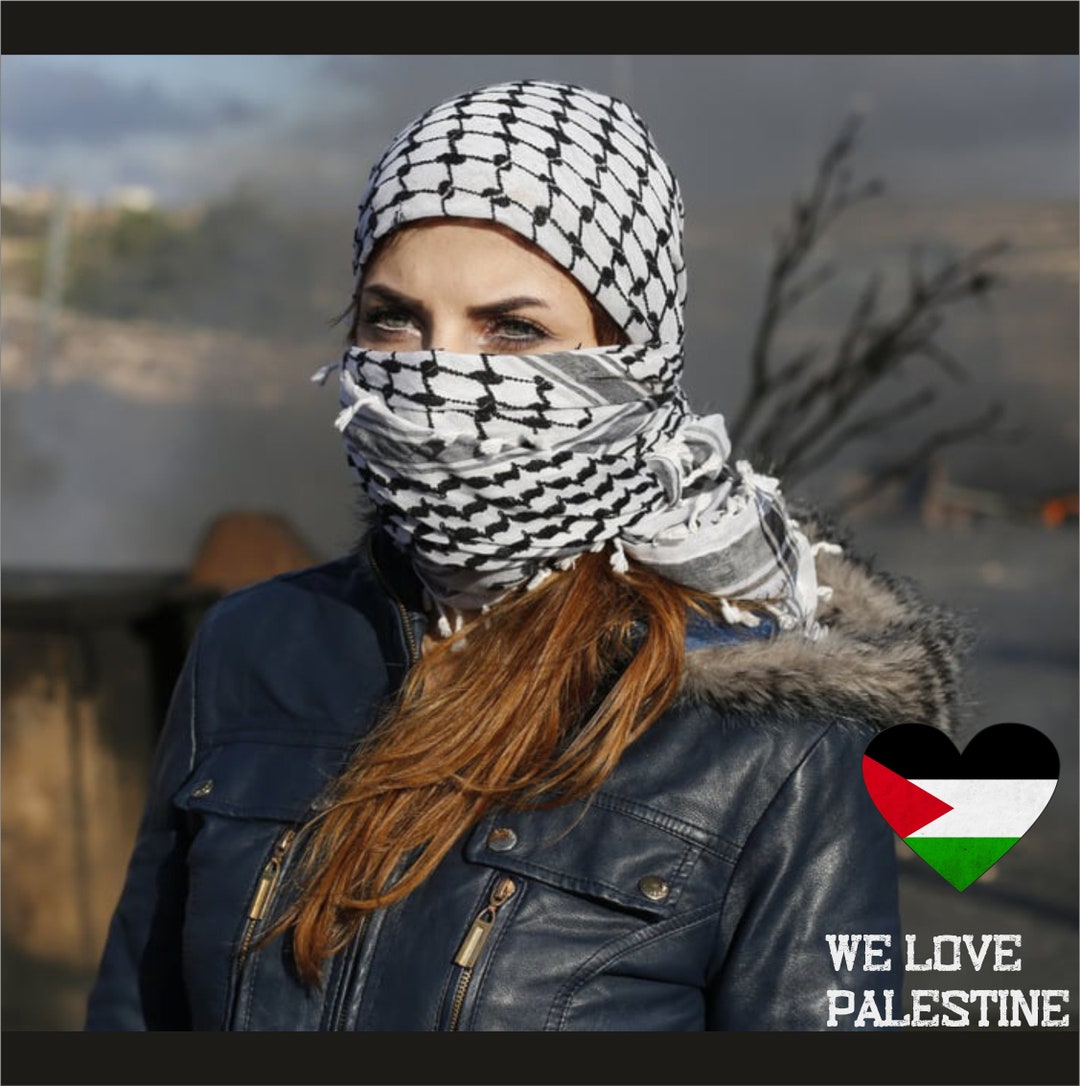 Keffiyeh Bufanda Palestina Palestina Tradicional Shemagh - Etsy España